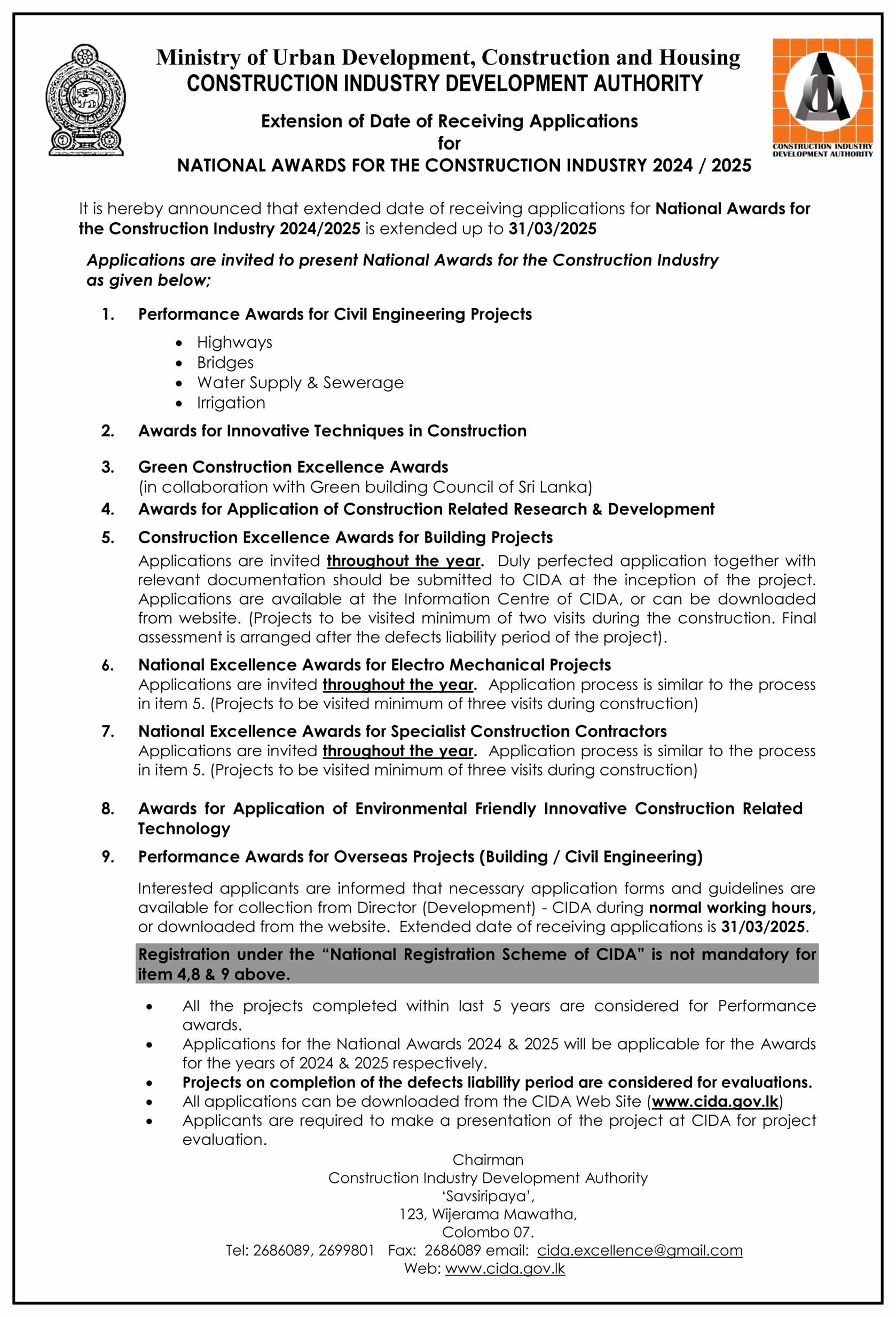 News : Construction Industry Development Authority